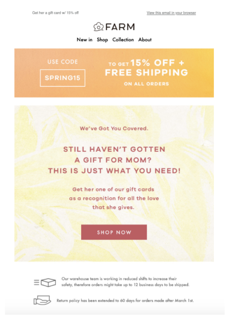 19 Unique Mother’s Day Email Template Examples | Klaviyo Blog