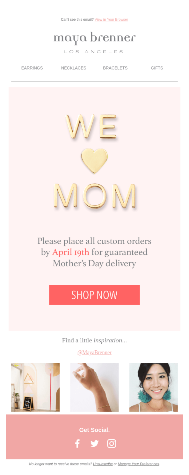 19 Unique Mother’s Day Email Template Examples | Klaviyo Blog