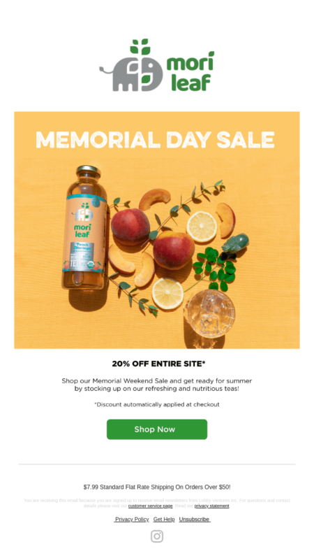 Memorial Day Email Campaigns for Marketing Examples | Klaviyo Blog