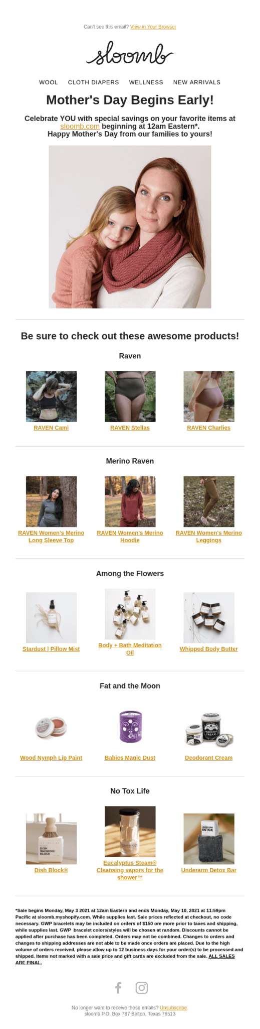 19 Unique Mother’s Day Email Template Examples | Klaviyo Blog