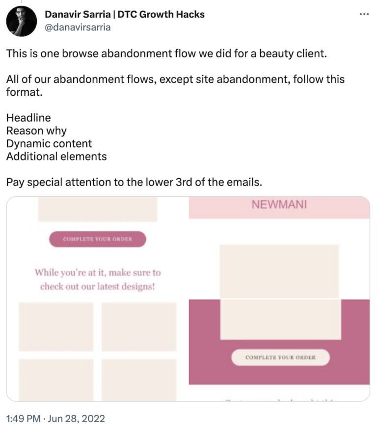 Browse abandonment email trends, tips & examples