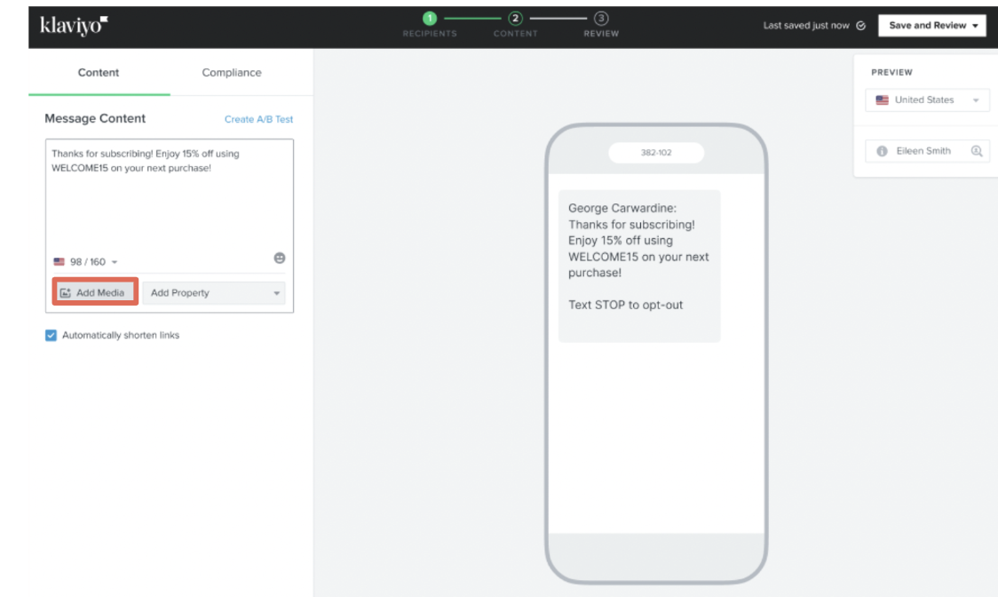 How Movable Ink personalized SMS content with Klaviyo