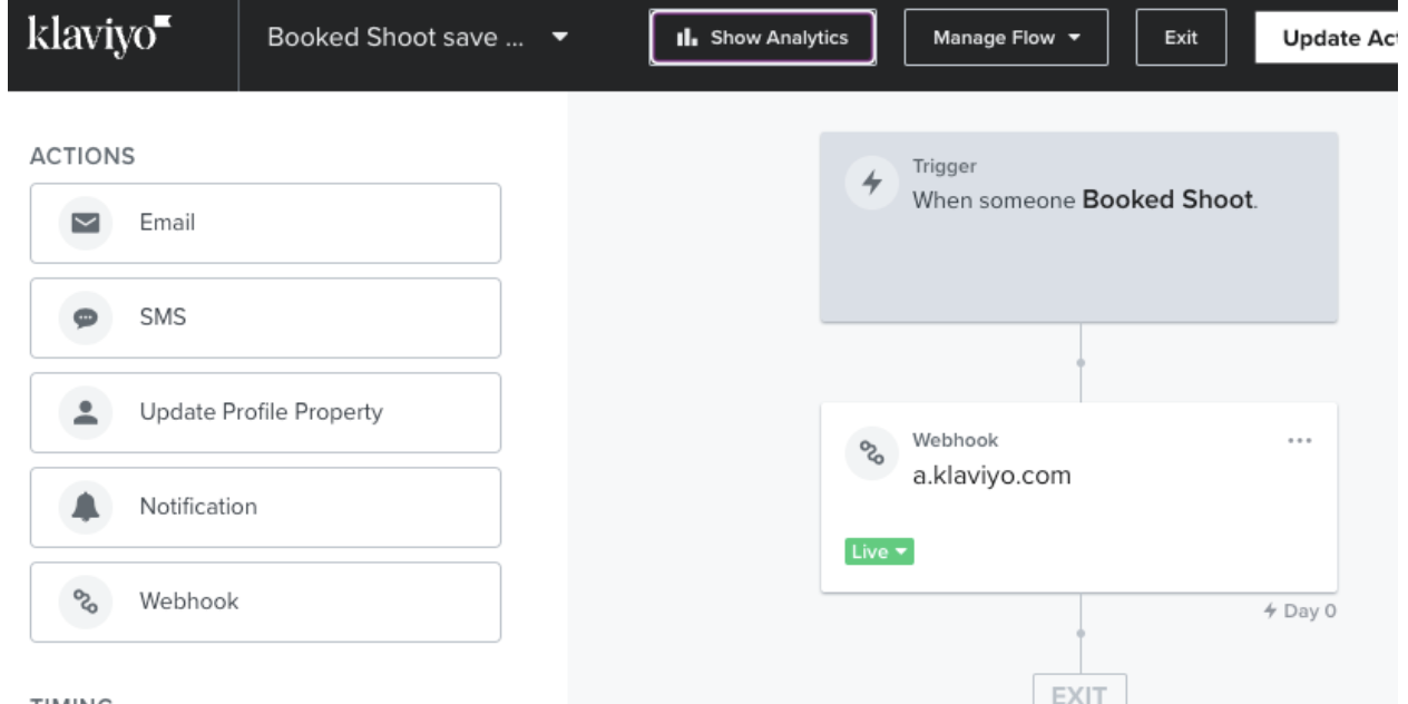 How to save event properties to profiles in Klaviyo