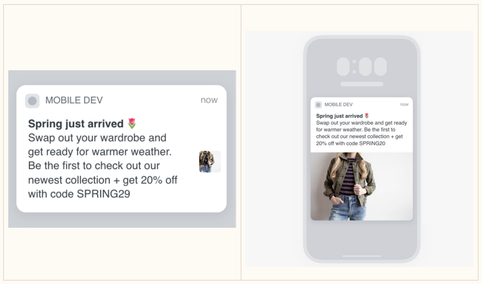 Rich push notifications | Klaviyo Product Features