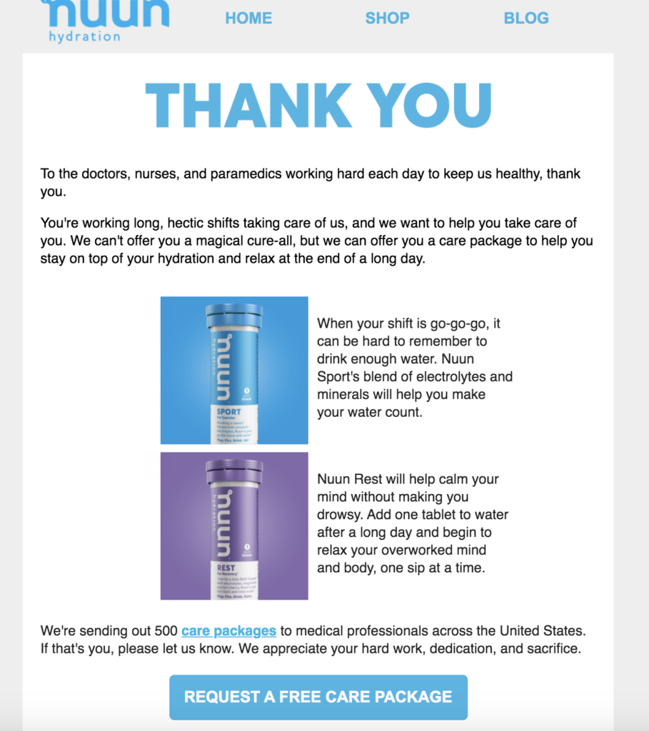 Empathetic email marketing during a crisis | Klaviyo